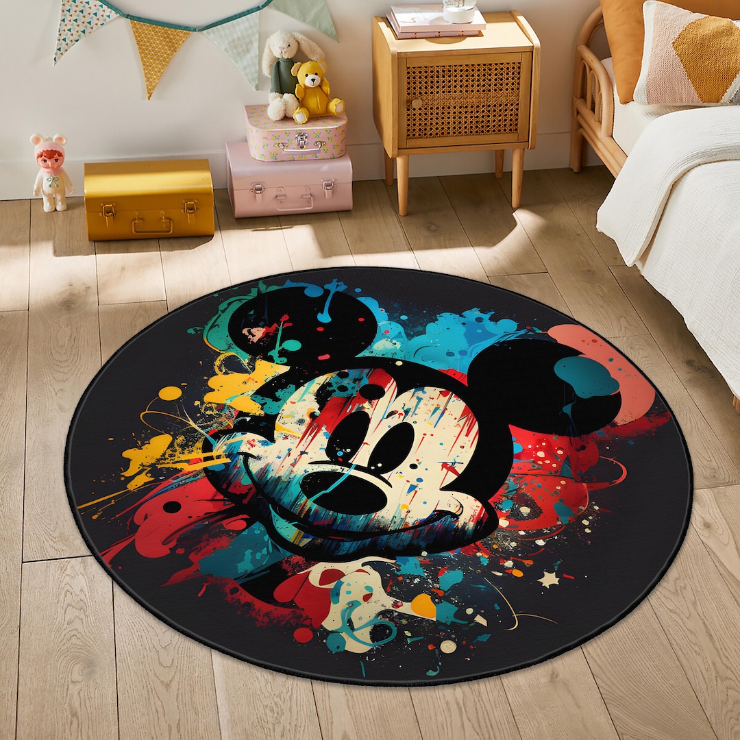 Mickey Mouse Rug,colorful Cute Mickey Mouse Kids Rug,baby Rugs,children ...