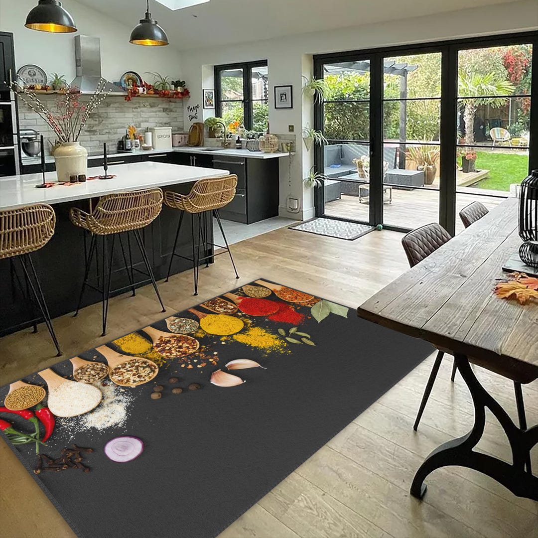 Machine Washable Kitchen Rug, Machine Washable Non-slip Kitchen Rug ...