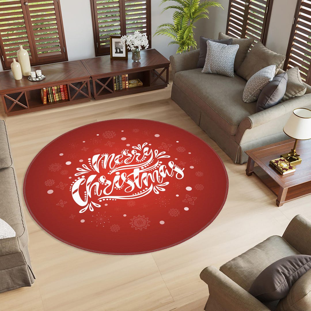 Snowflake Rug,christmas Rug,xmas Rug,merry Christmas Rug,christmas Gift ...