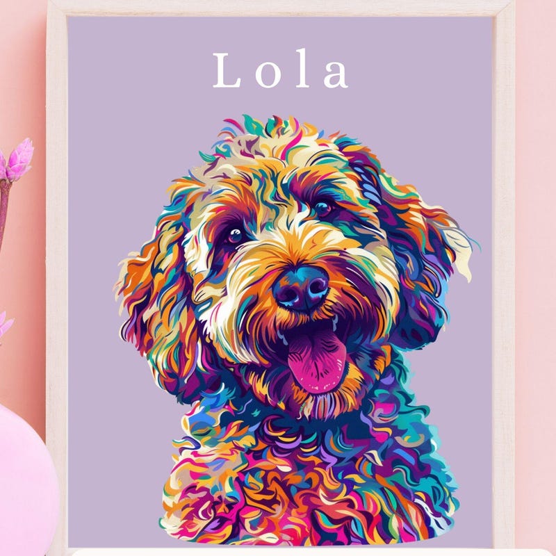 Pop Art Pet Portrait - Etsy UK
