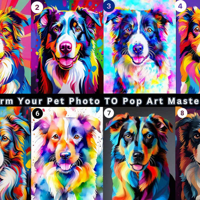 Pop Art Pet Portrait - Etsy