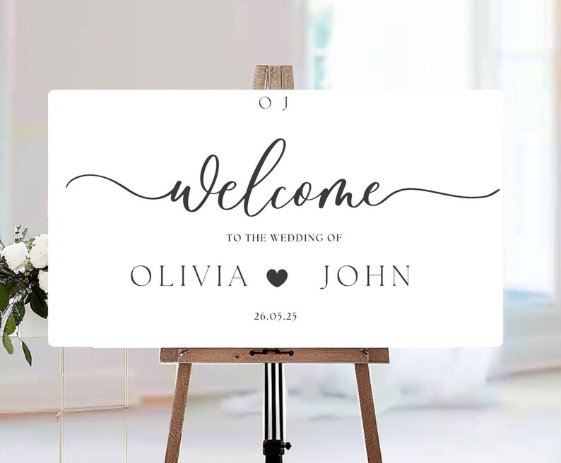 Custom Made Welcome Sign, Wedding Sign Poster, Welcome Rehearsal Dinner ...
