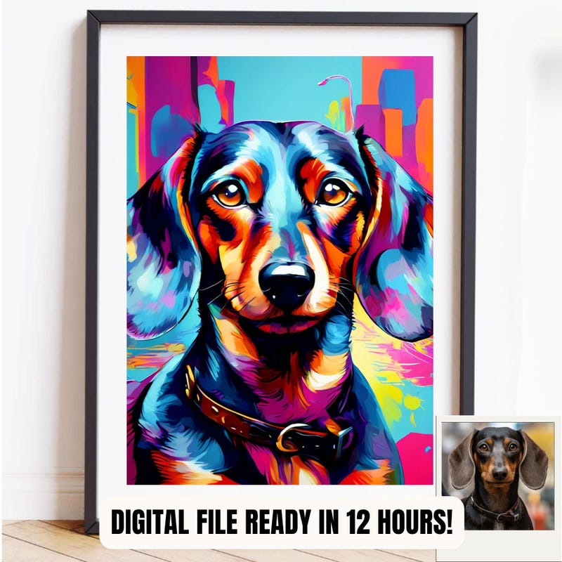 Custom Dog Poster - Etsy