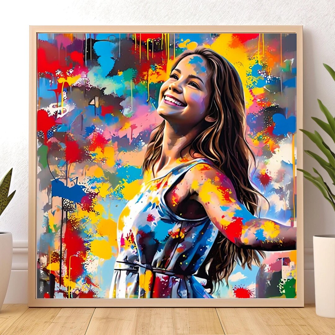 Custom Abstract Pop Art Portrait From Photo | Personalized Colorful ...
