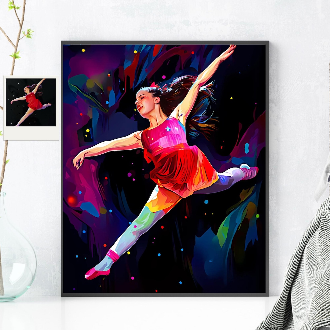 Custom Pop Art Dance Portrait: Ballet, Jazz, Contemporary - Canvas ...