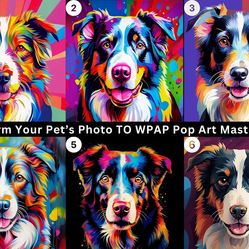 Pop Art Pet Portrait - Etsy