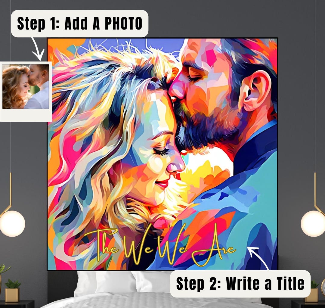 Custom WPAP Art Portrait, Turn Your Photo to Custom Personalized Pop ...