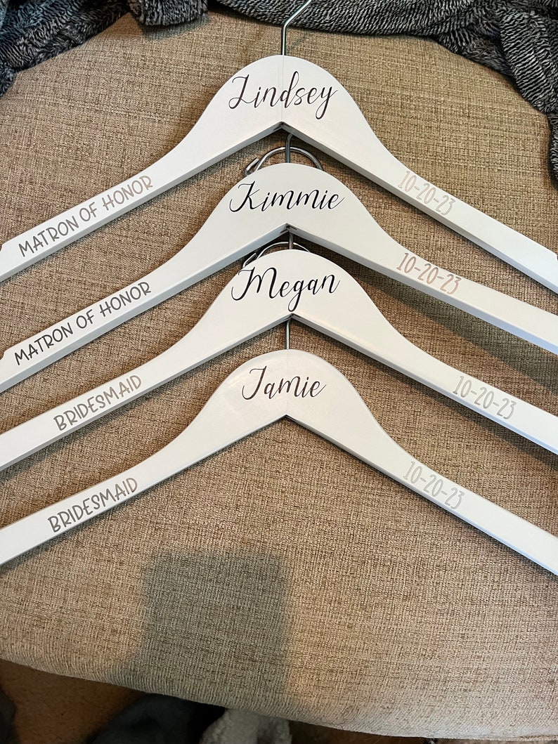 Custom Wedding Hangers - Etsy