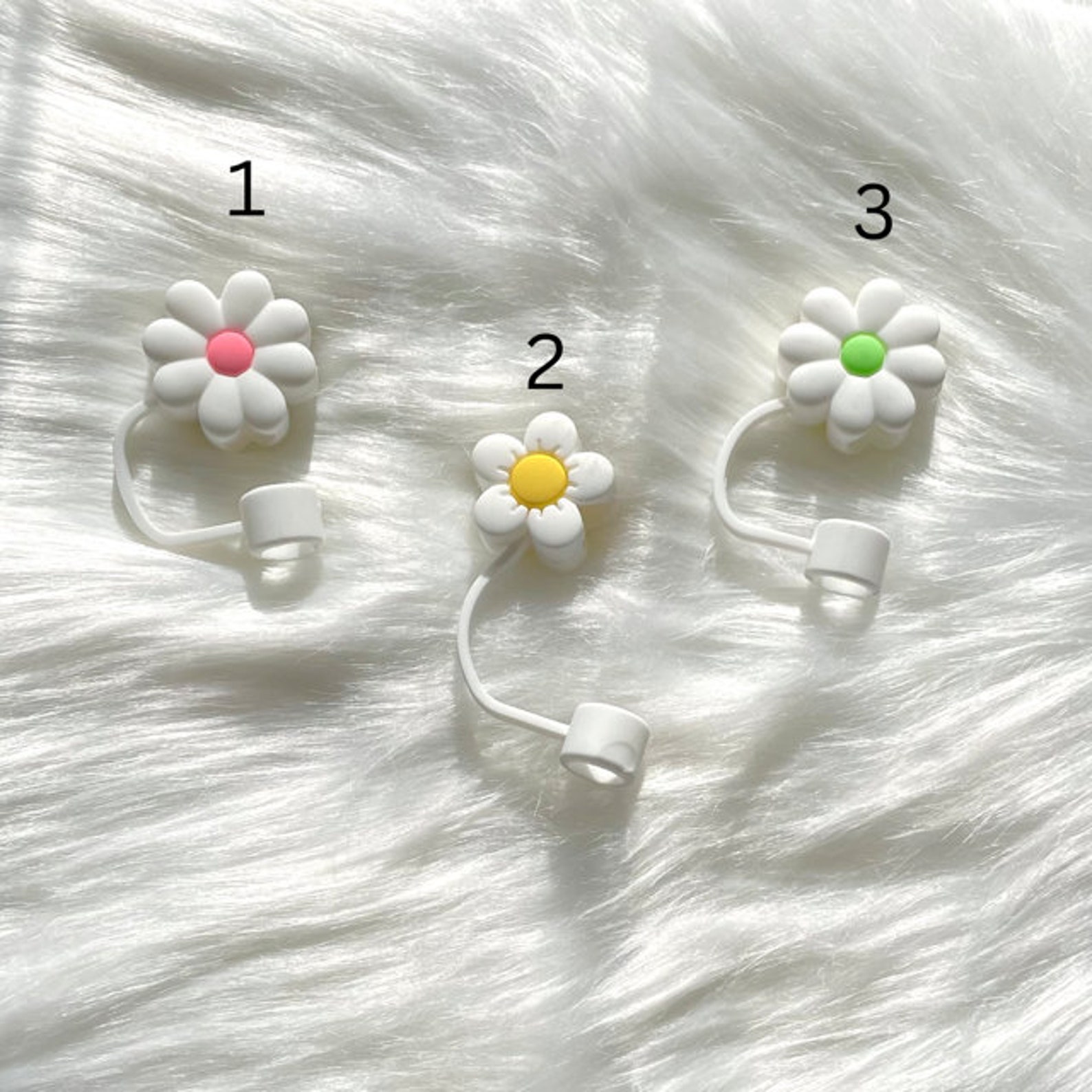 Flower Stanley Straw Toppers - Reusable Straw Cover - Stanley Cup ...