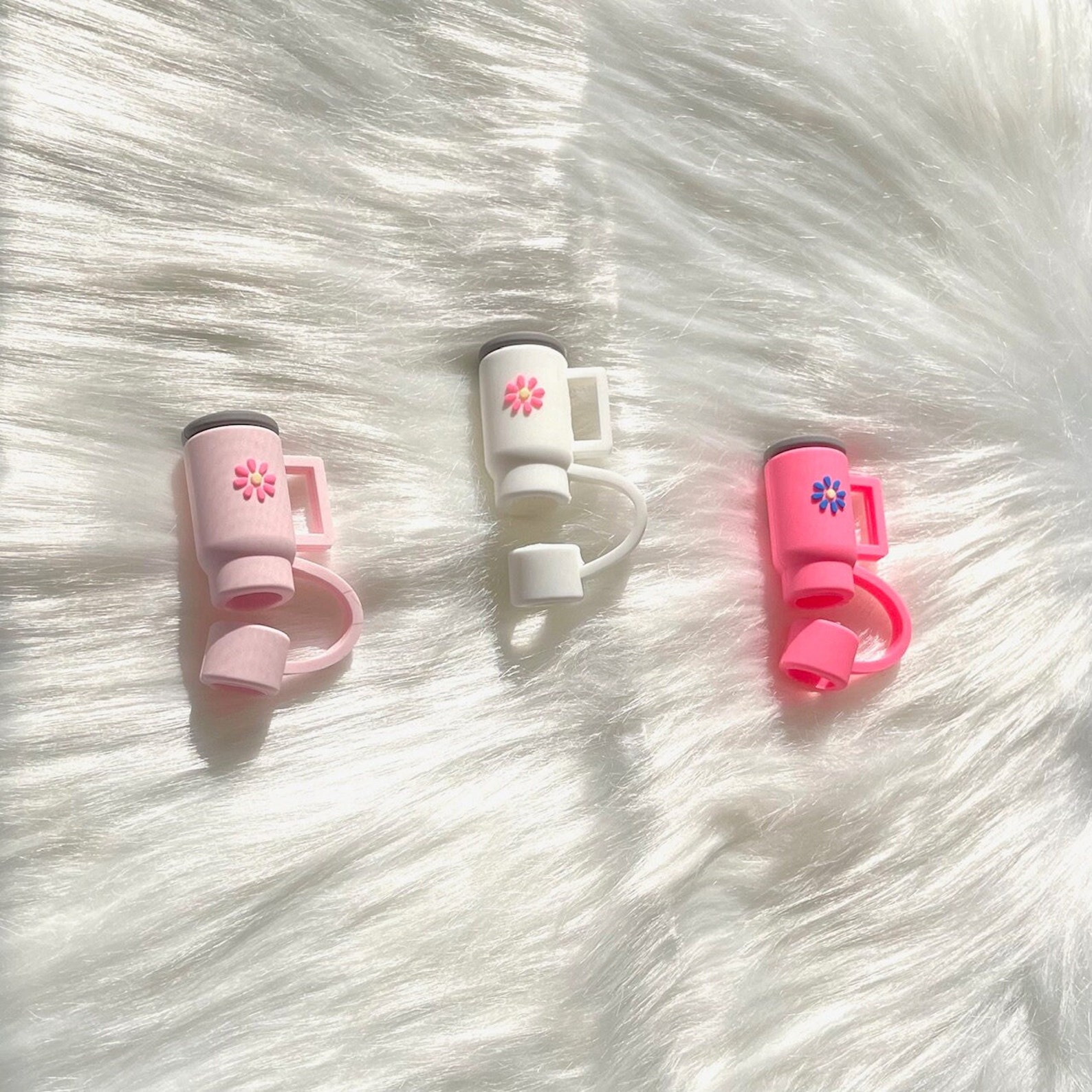 Pink Stanley Straw Toppers - Stanley Cup Accessories - Charms for ...