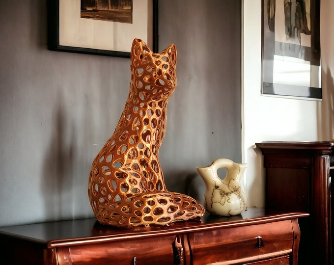 Fox Statue, Fox Sculpture, Concrete Fox Figure, Small Concrete Statues ...