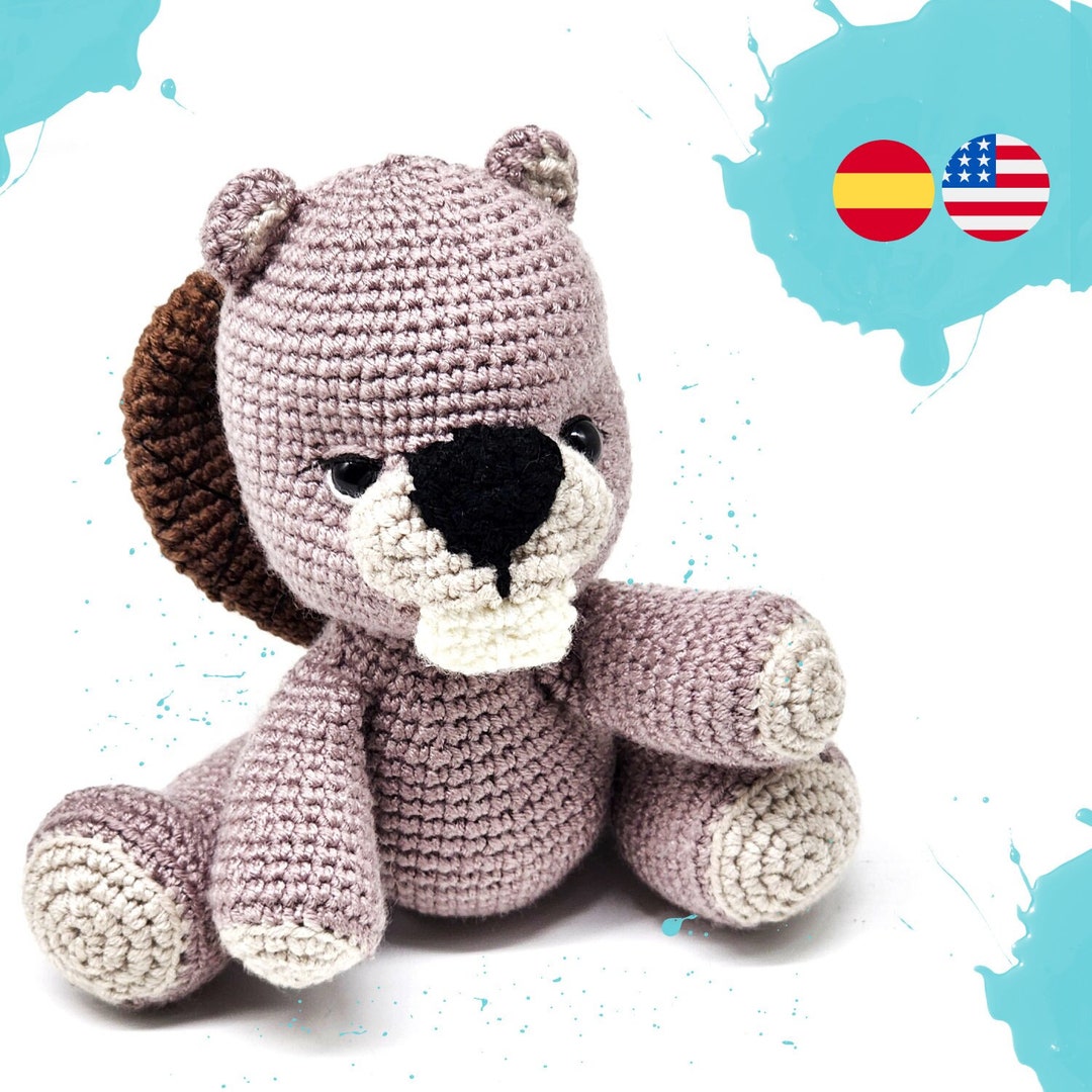 Baby Beaver, PDF, Pattern, Castor Bebé Patrón, Spanish, English ...