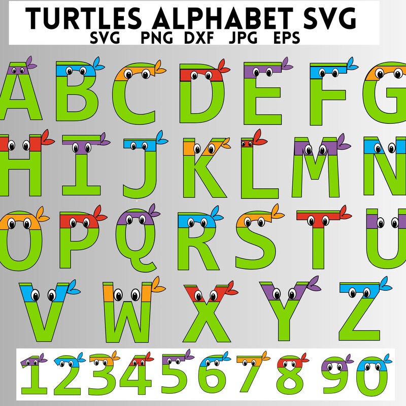 Tmnt Letters - Etsy