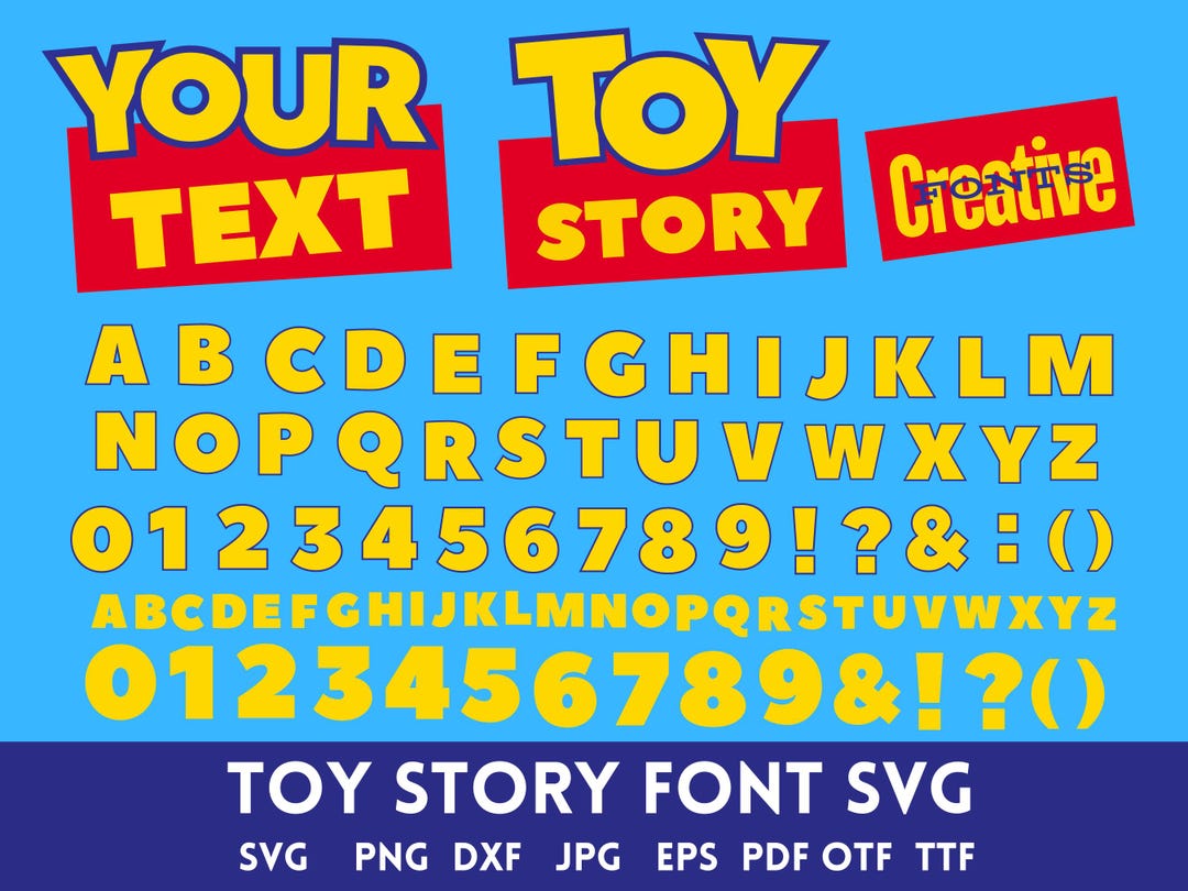 Fonts Svgs,toy Story Alphabet,svg,toy Story Font Svg,toy Story Letters ...