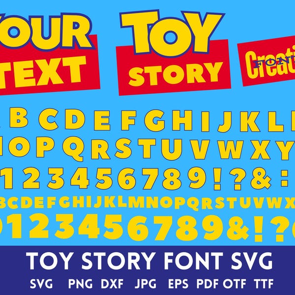 Letra de fuente de toy story - Etsy México