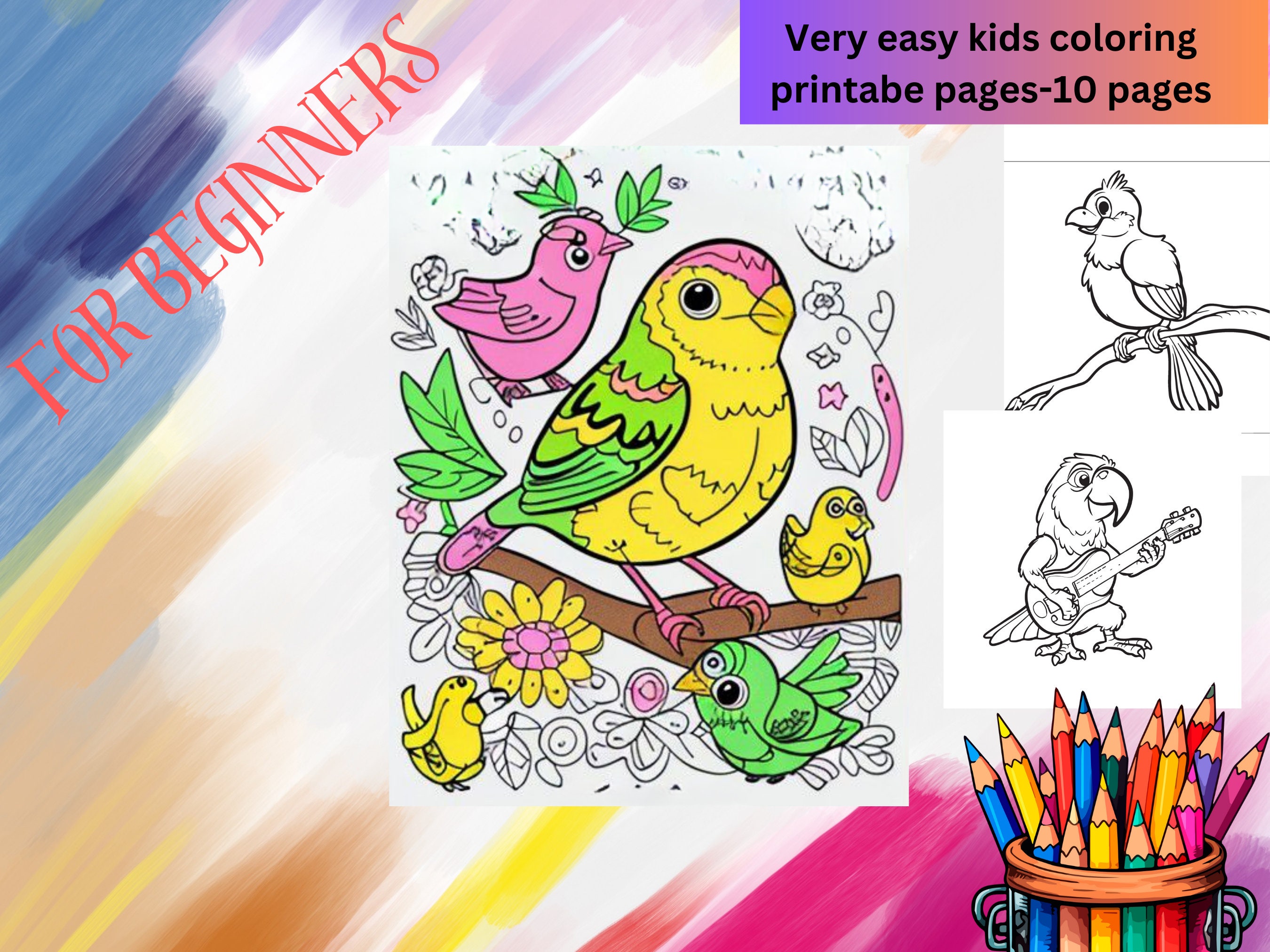 Printable Coloring Pages for Beginners Aged 6-10,kids Coloring Pages ...