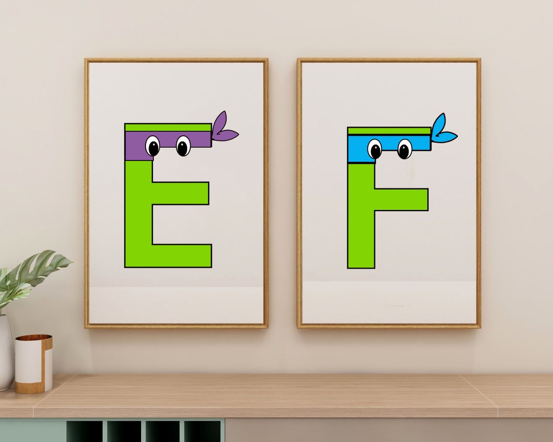 Turtle Font Svg,ninja Font Svg,ninja Letters Svg,alphabets Turtle ...