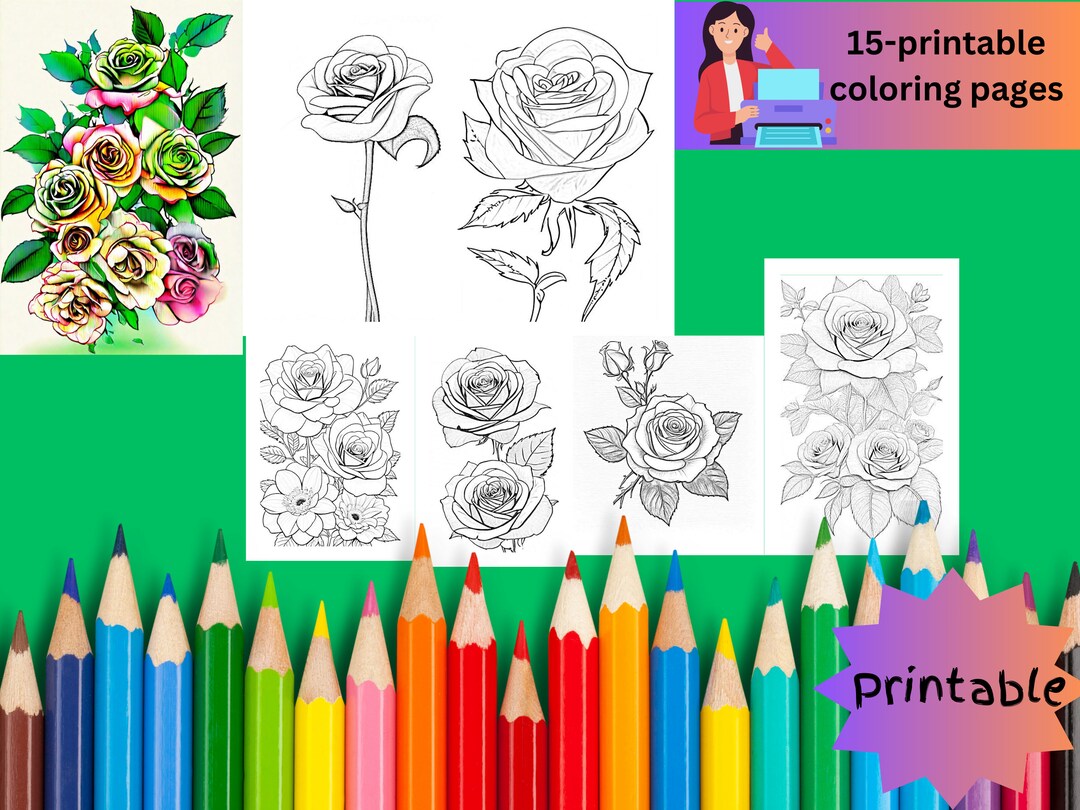 Botanical Flowers Coloring Pages,printable Coloring Sheets,kids ...