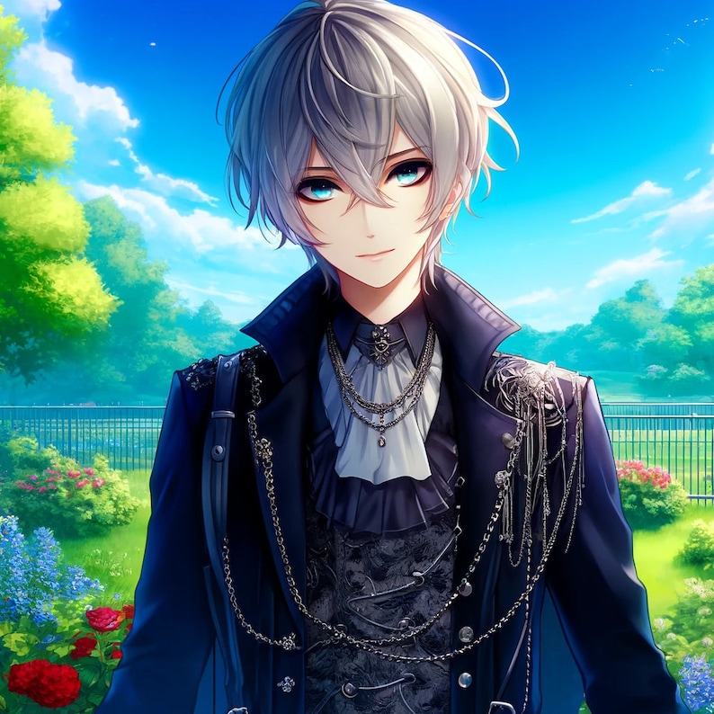 Digital Anime Picture of Vampires in Gothic Style. Perfect as Avatars ...