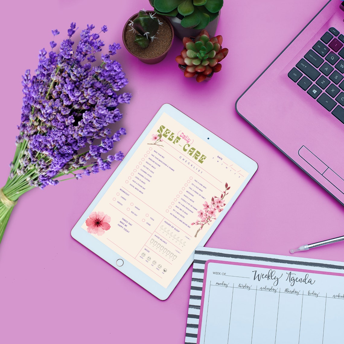 Spring Planner Digital Monthly Planner Printable Planner Undated ...