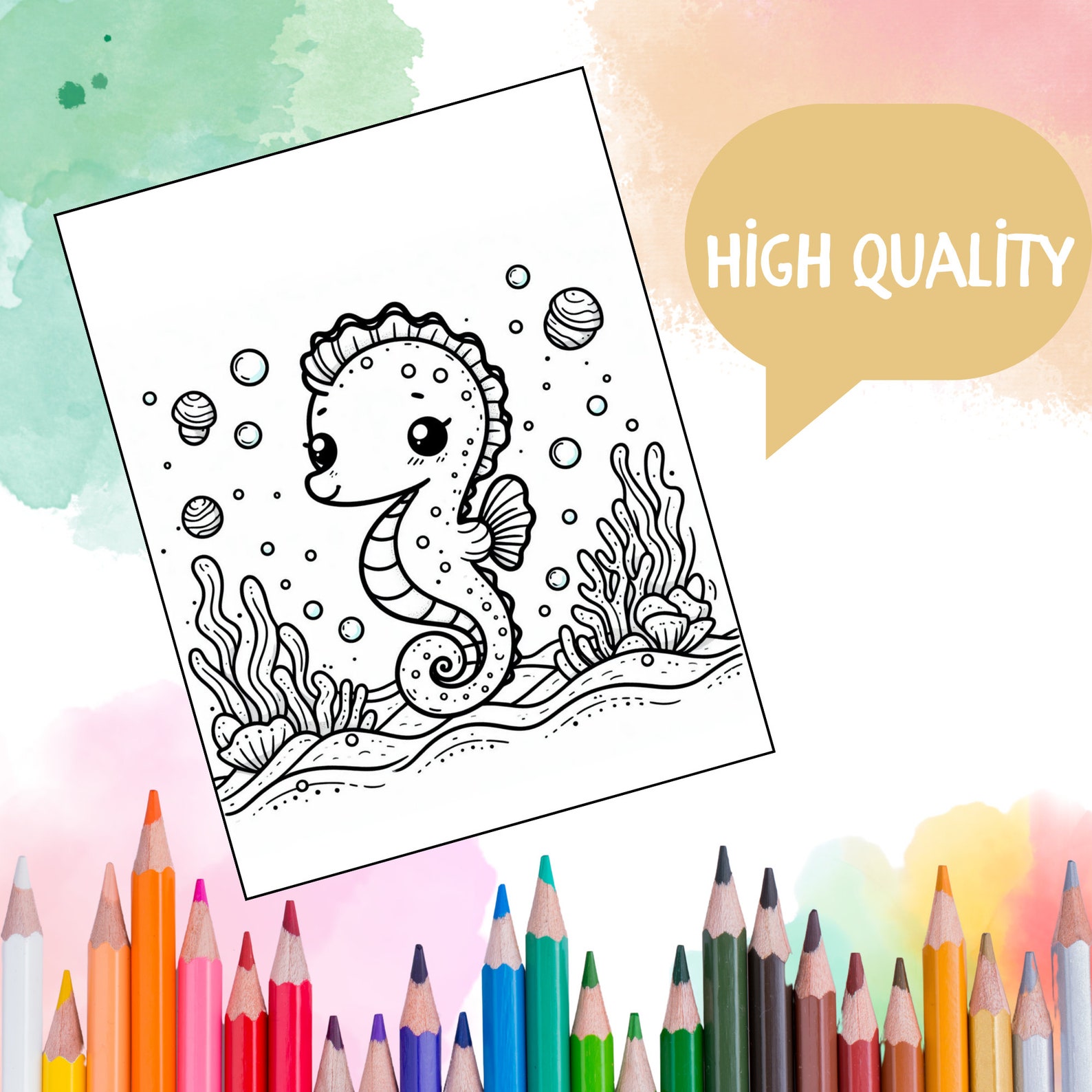 Animals Coloring Pages 50 Pages for Kids and Adults Digital Download ...