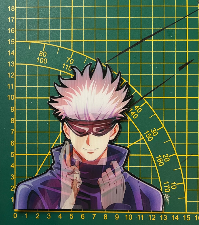 Motion Anime Sticker 3D Jujutsu Kaisen Gojo 3D Sticker Anime Sticker - Etsy