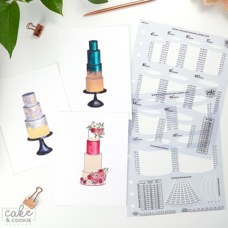 Round Cake Sketching Templates - Original Award-winning Tools, Design ...