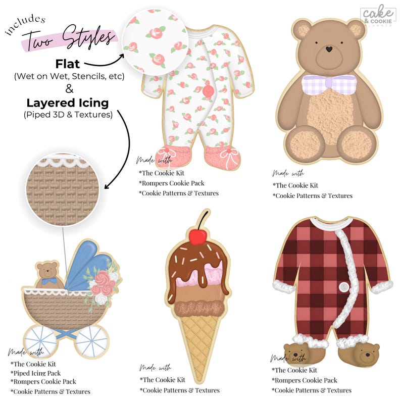 Cookie Essential Patterns and Textures Sketching PROCREATE Brushes ...