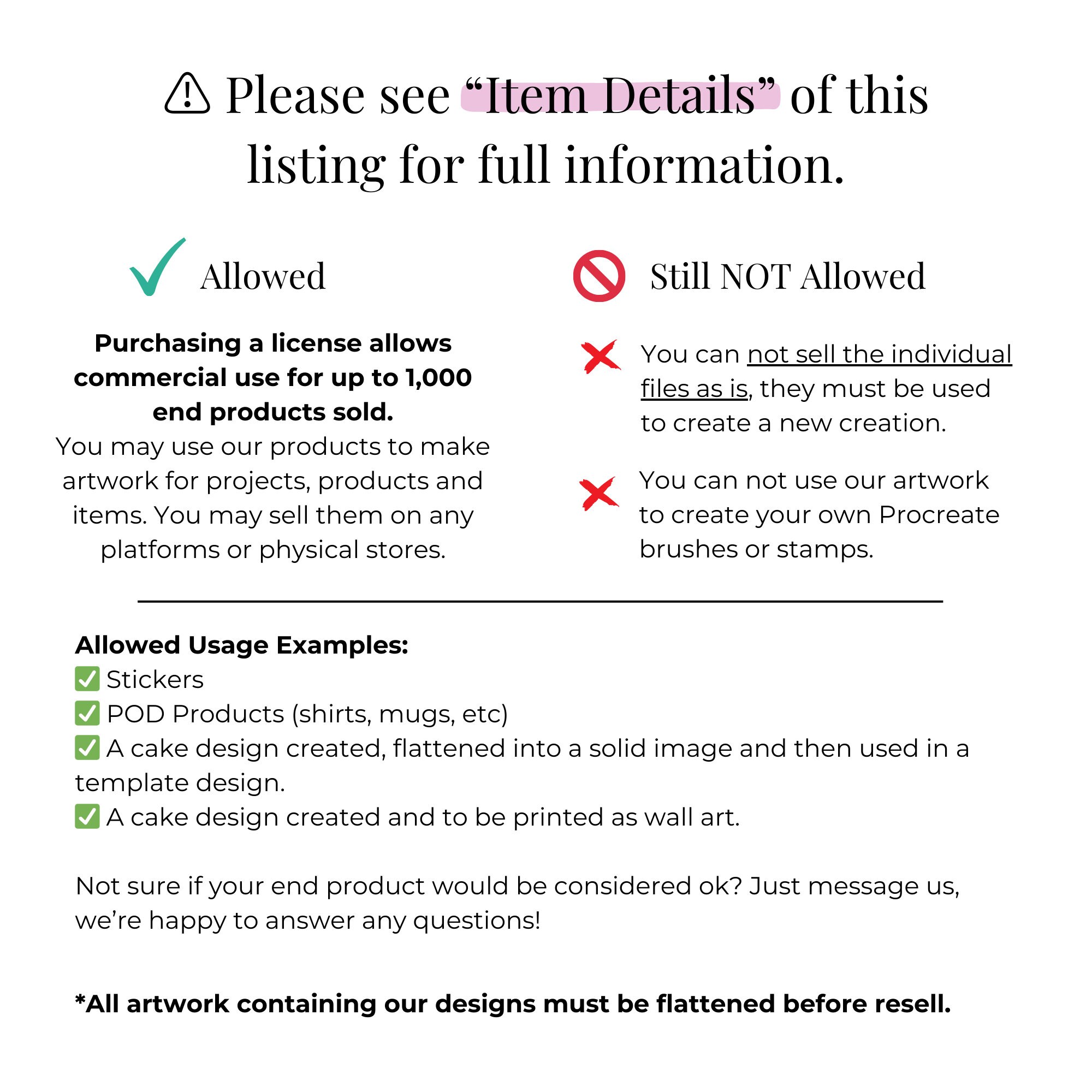Commercial License - 1000 Unit End Products - Cake and Cookie Planner ...