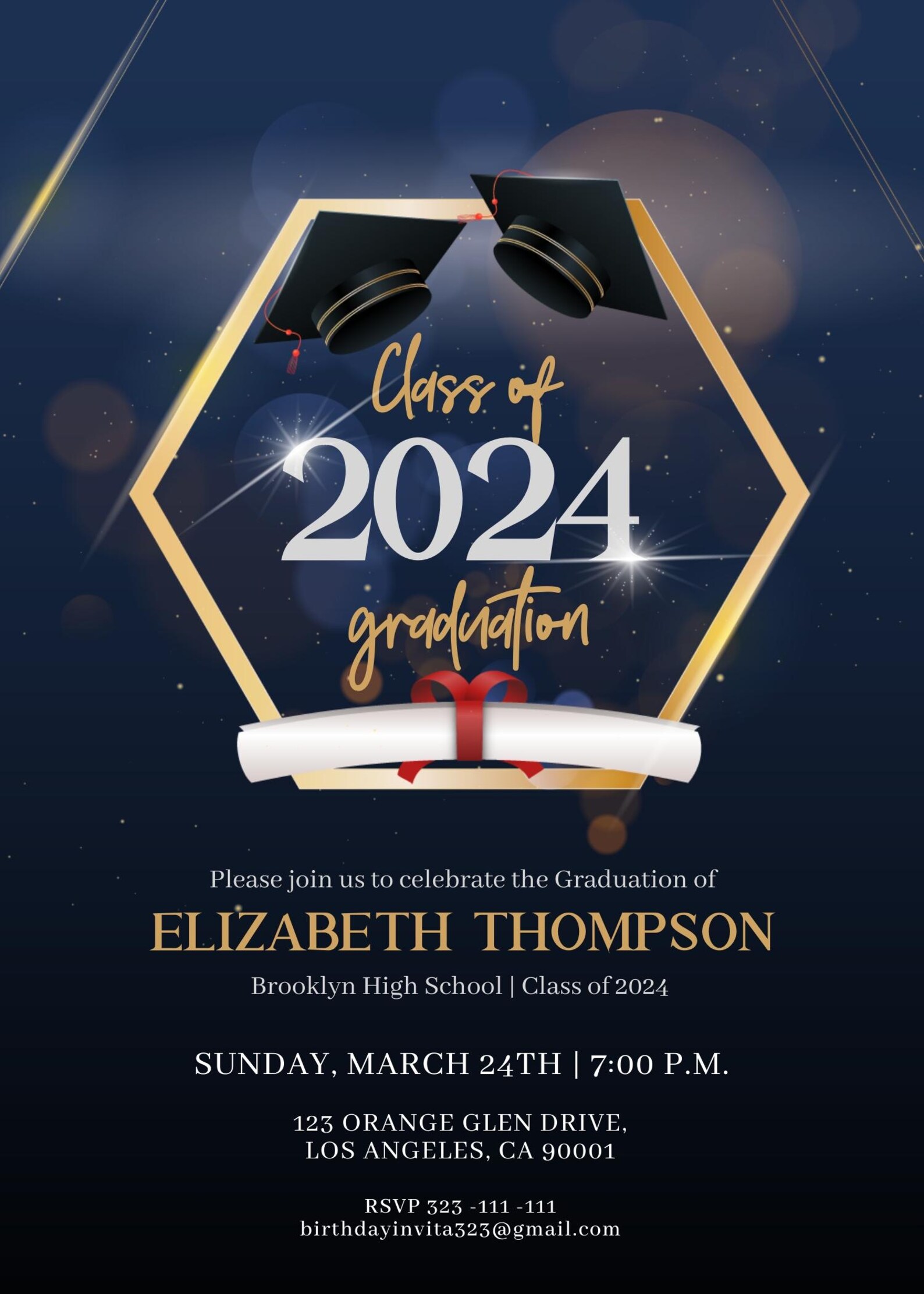Graduation Ceremony Invitation - Etsy