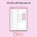 Printable To-do List PDF | Daily Planner A4 A5 A3 US Letter | Instant ...