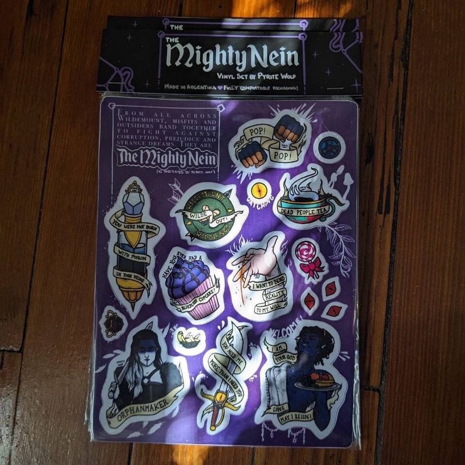 Mighty Nein Inspired Vinyl Sticker Set small - Etsy