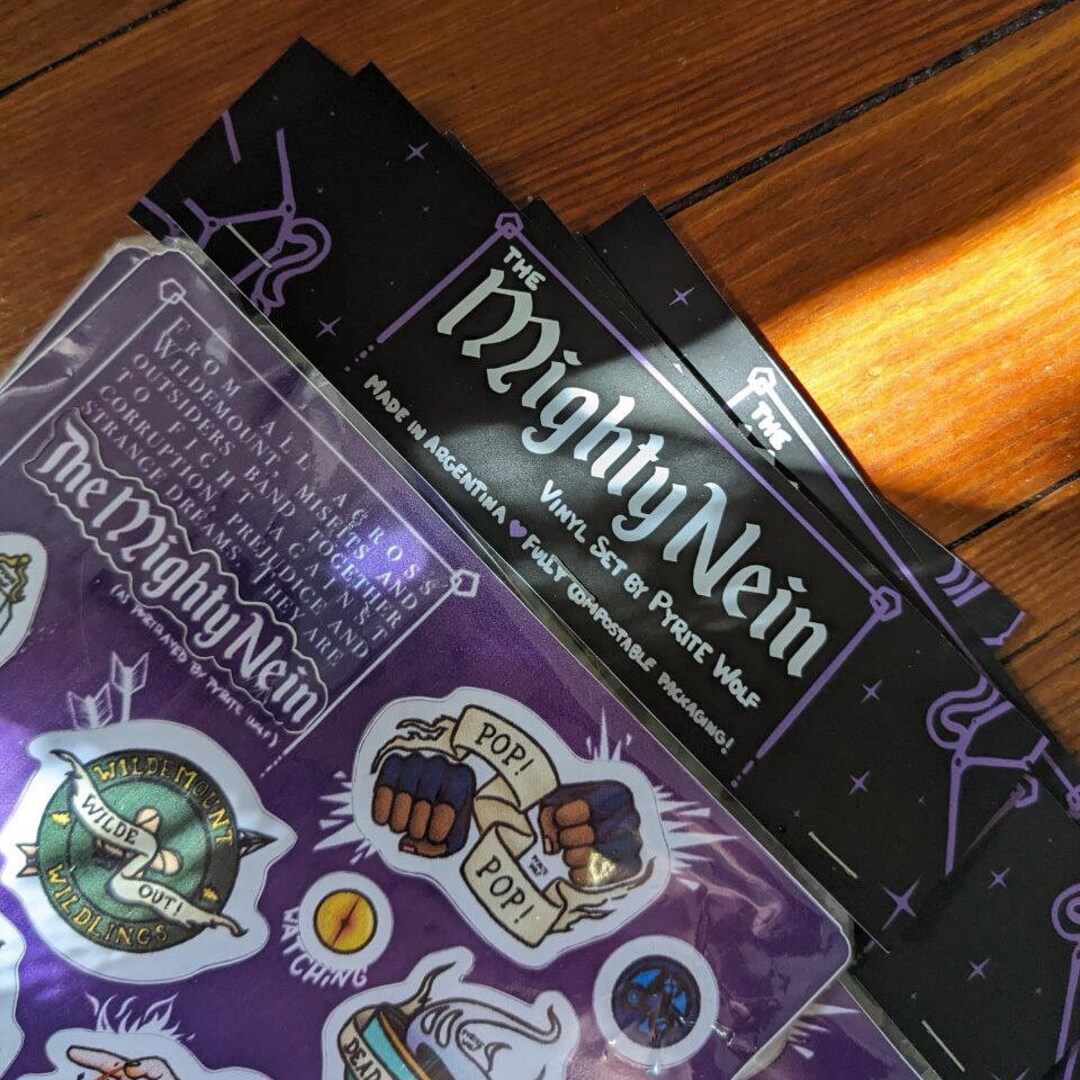 Mighty Nein Inspired Vinyl Sticker Set small - Etsy