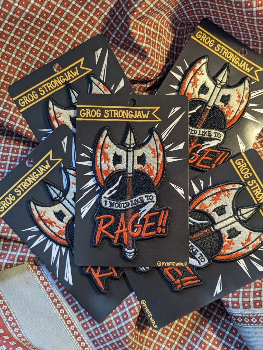 Grog's i Would Like to Rage Patch - Etsy
