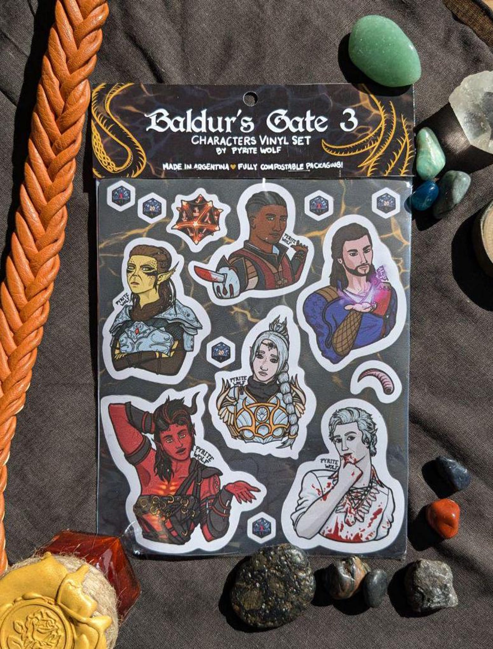 Baldur's Gate 3 Vinyl Stickers approval, Characters or Both - Etsy
