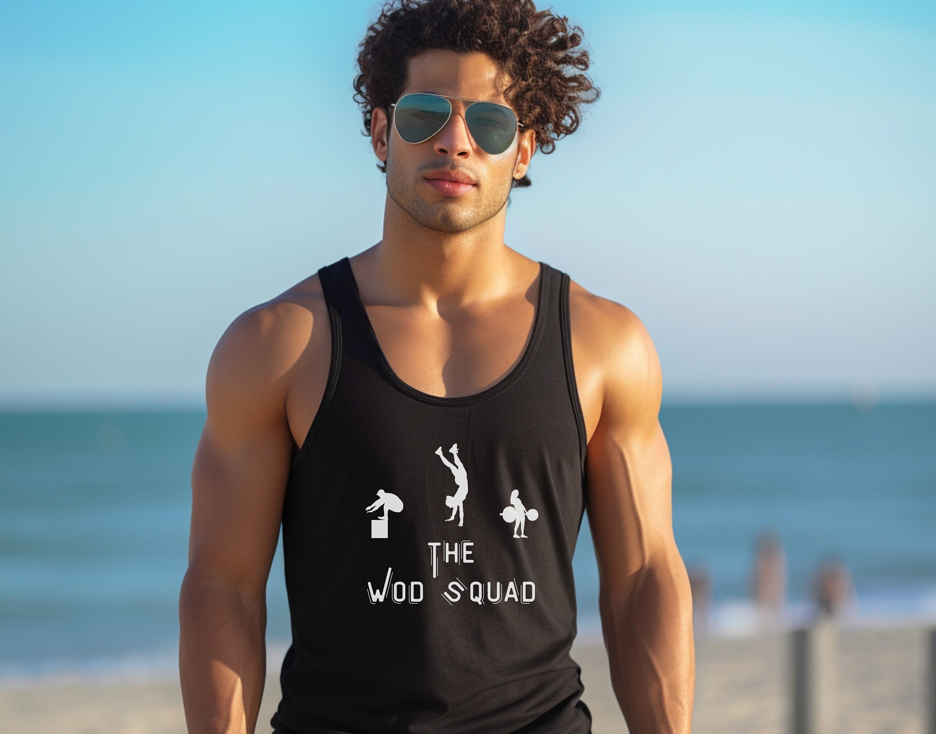 Workout of the Day Tank Top WOD Squad Weightlifting Gift Shirt for Men ...