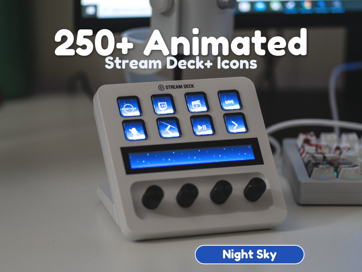 Animated Night Sky Set | Stream Deck Icons | 500+ Icons for Elgato ...