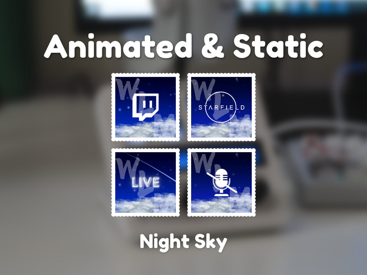 Animated Night Sky Set | Stream Deck Icons | 500+ Icons for Elgato ...