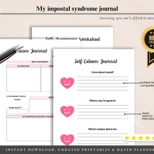 Imposter Syndrome Workbook, Self-help Guide, Overcoming Self-doubt ...