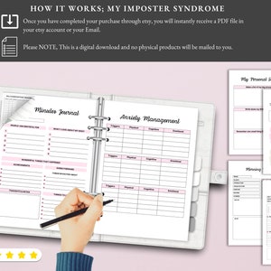 Imposter Syndrome Workbook, Self-help Guide, Overcoming Self-doubt ...