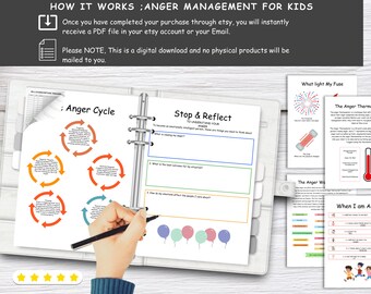 Kids Anger Management Activities Book, Children's Emotions Workbook ...