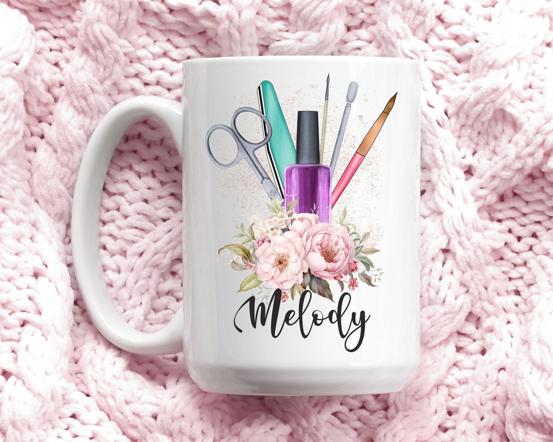 Custom Nail Tech Mug, Nail Technician Gift, Manicurist Mug ...
