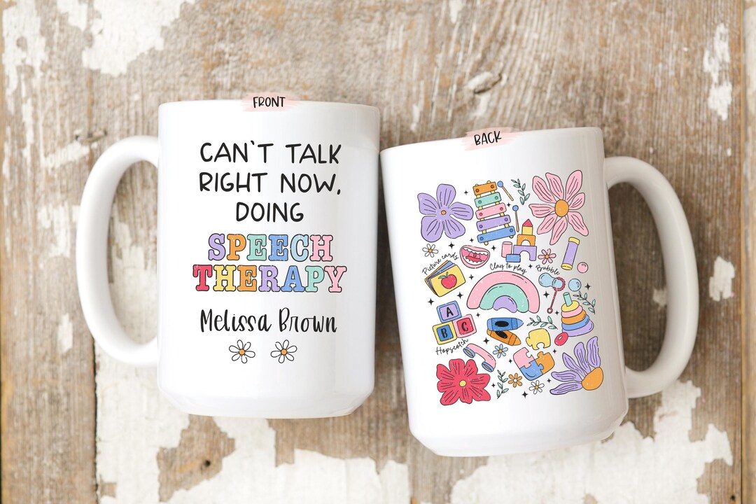 SLP Mug, Speech Therapy Mug, Custom Gift for Slp, Speech Therapist Gift ...