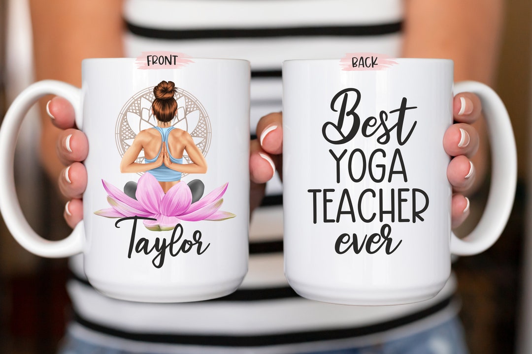 Best Yoga Teacher Mug, Custom Yoga Teacher Gift, Yoga Teacher Christmas ...
