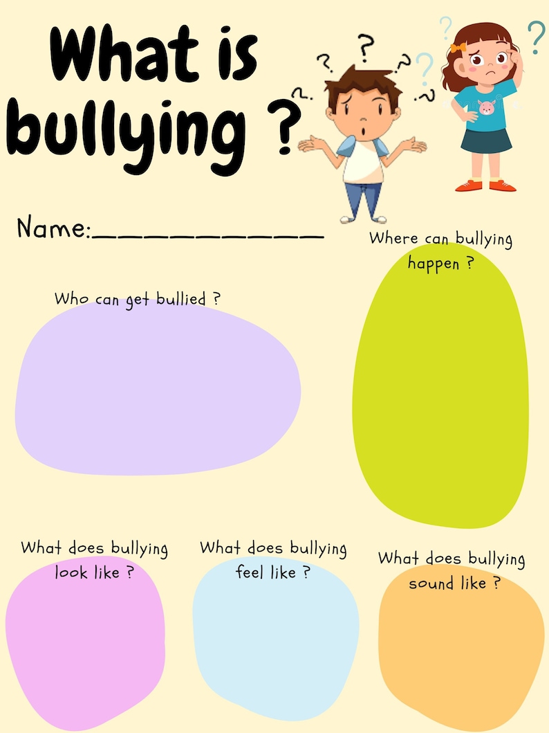 Bullying Awareness Workbook for Little Learners (grades 1-3 ...
