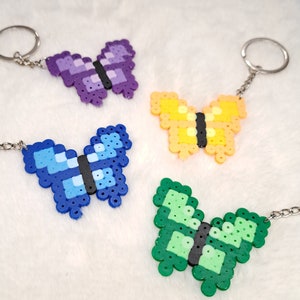 Cute Colorful Butterfly Iron-on Bead Keychains - Etsy