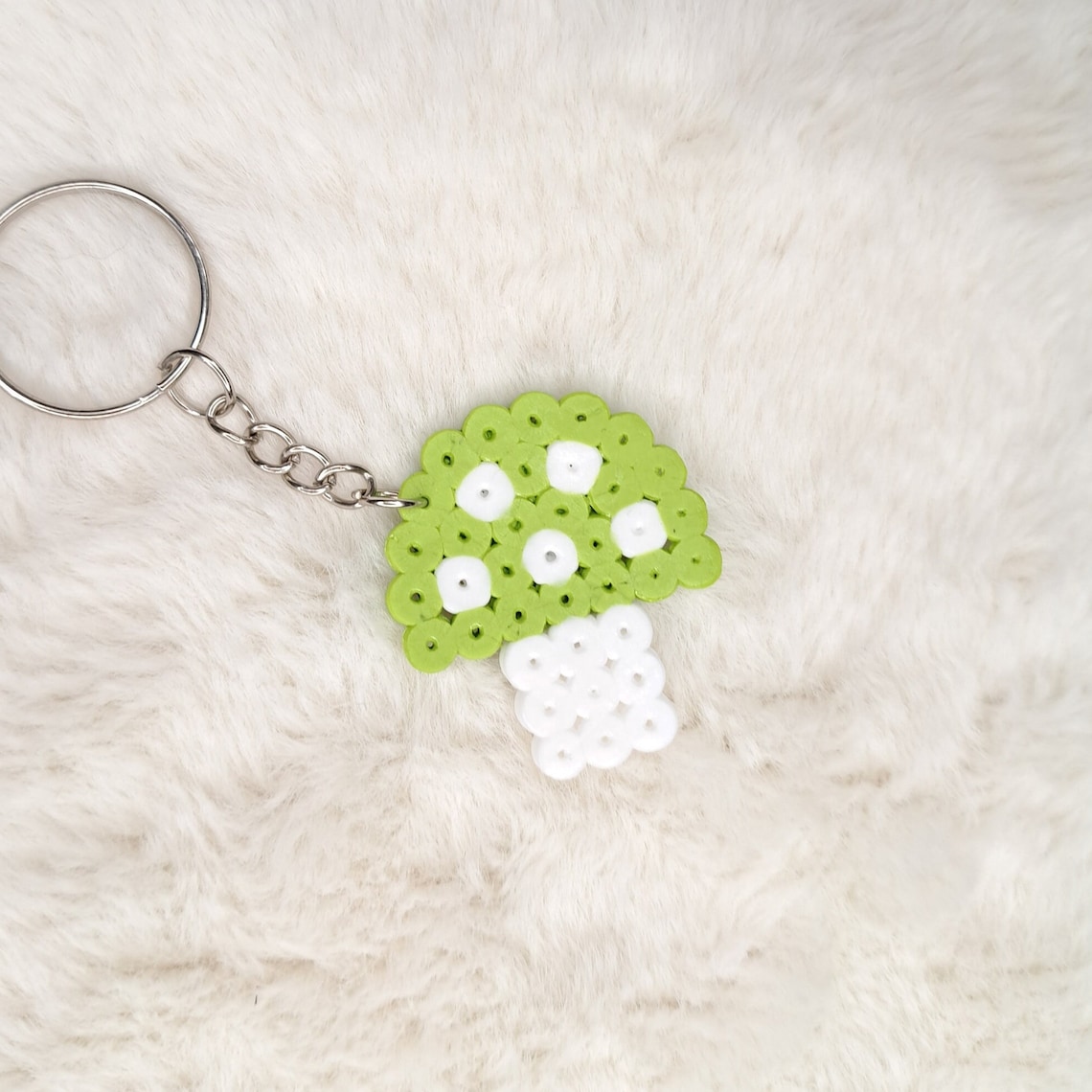 Cute Colorful Mushroom Iron-on Bead Keychains, Mushroom Keychains - Etsy