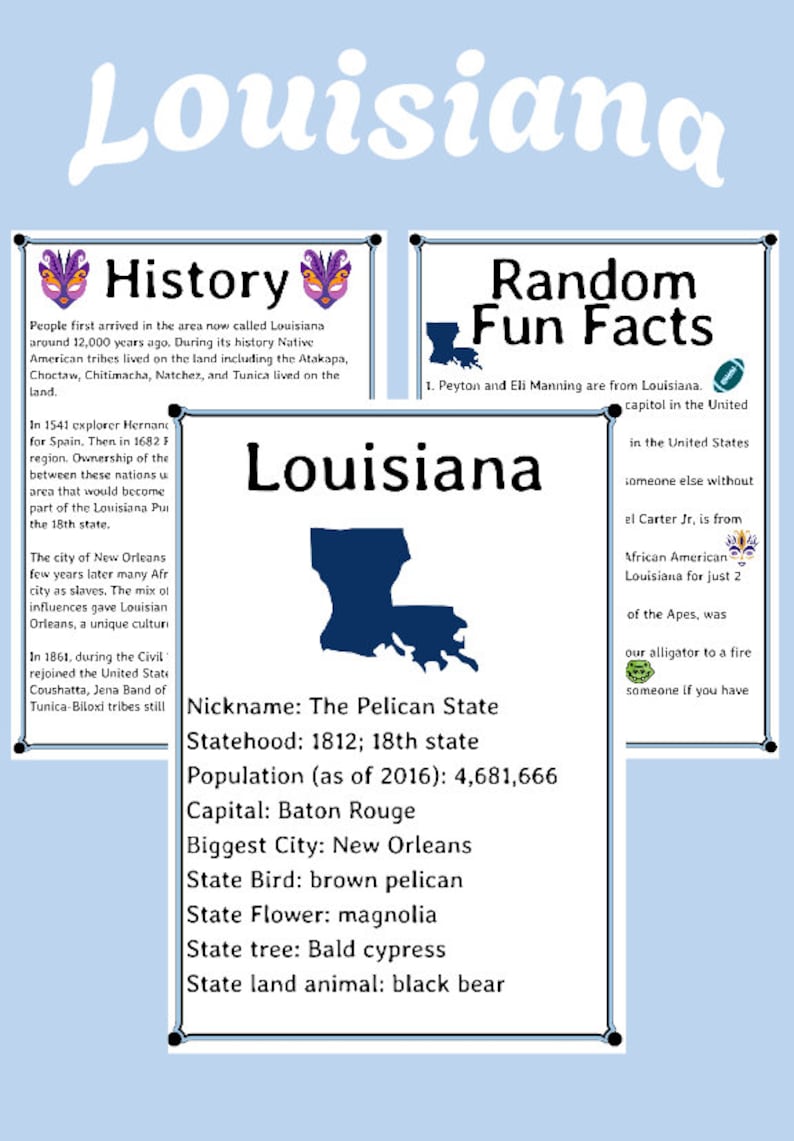 Louisiana Family Road Trip Games, Scavenger Hunt (digital Download) - Etsy