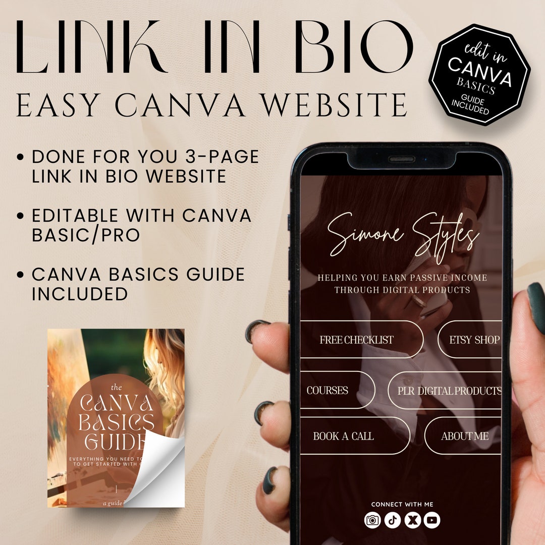 Melanin Queen Link in Bio Instagram Landing Page for Black Women - Done for You Linktree ...