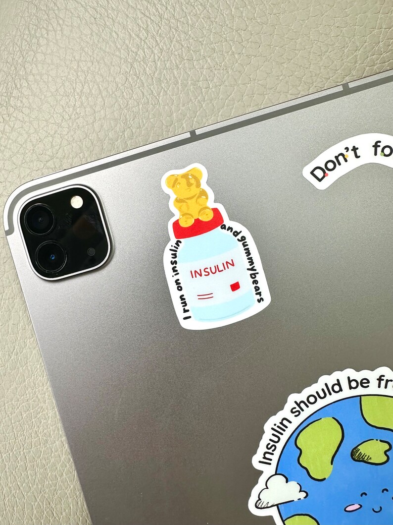Insulin Gummy Bear Sticker, T1D Sticker, Diabetes Sticker, Type One ...
